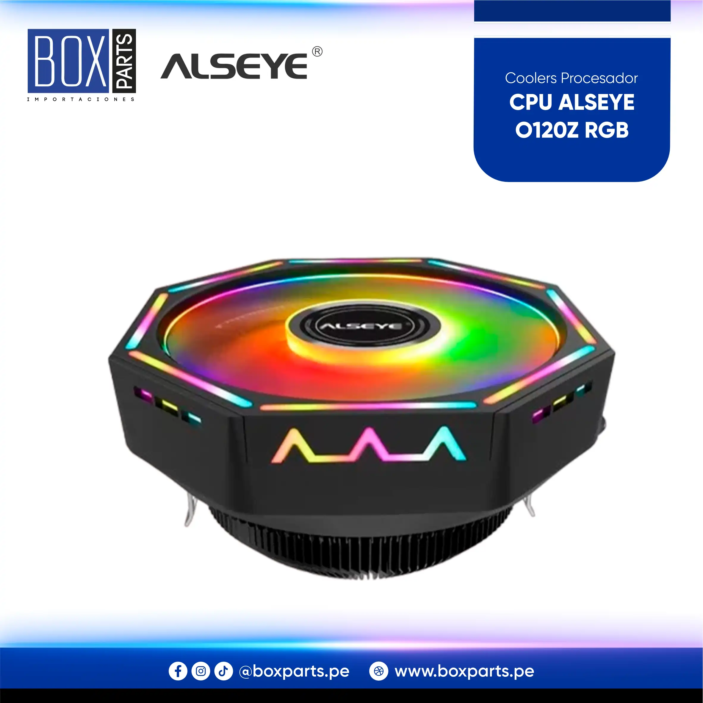 COOLER PROCESADOR ALSEYE O120Z RGB