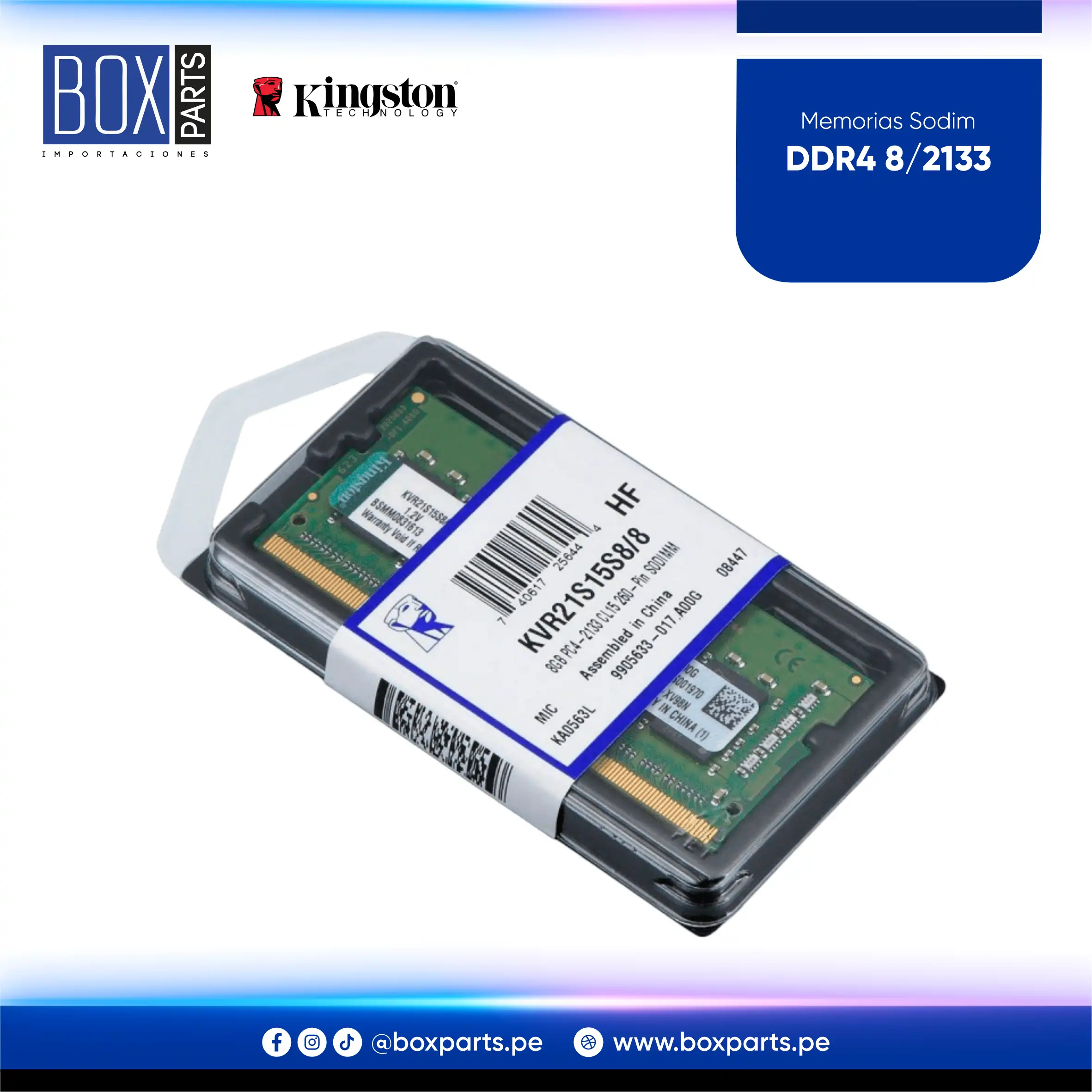 MEMORIA SODIMM - DDR4 8/2133